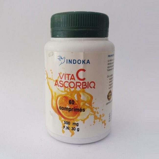 INDOKA VITA C ASCORBIQ 60 Comprimés 500 Mg